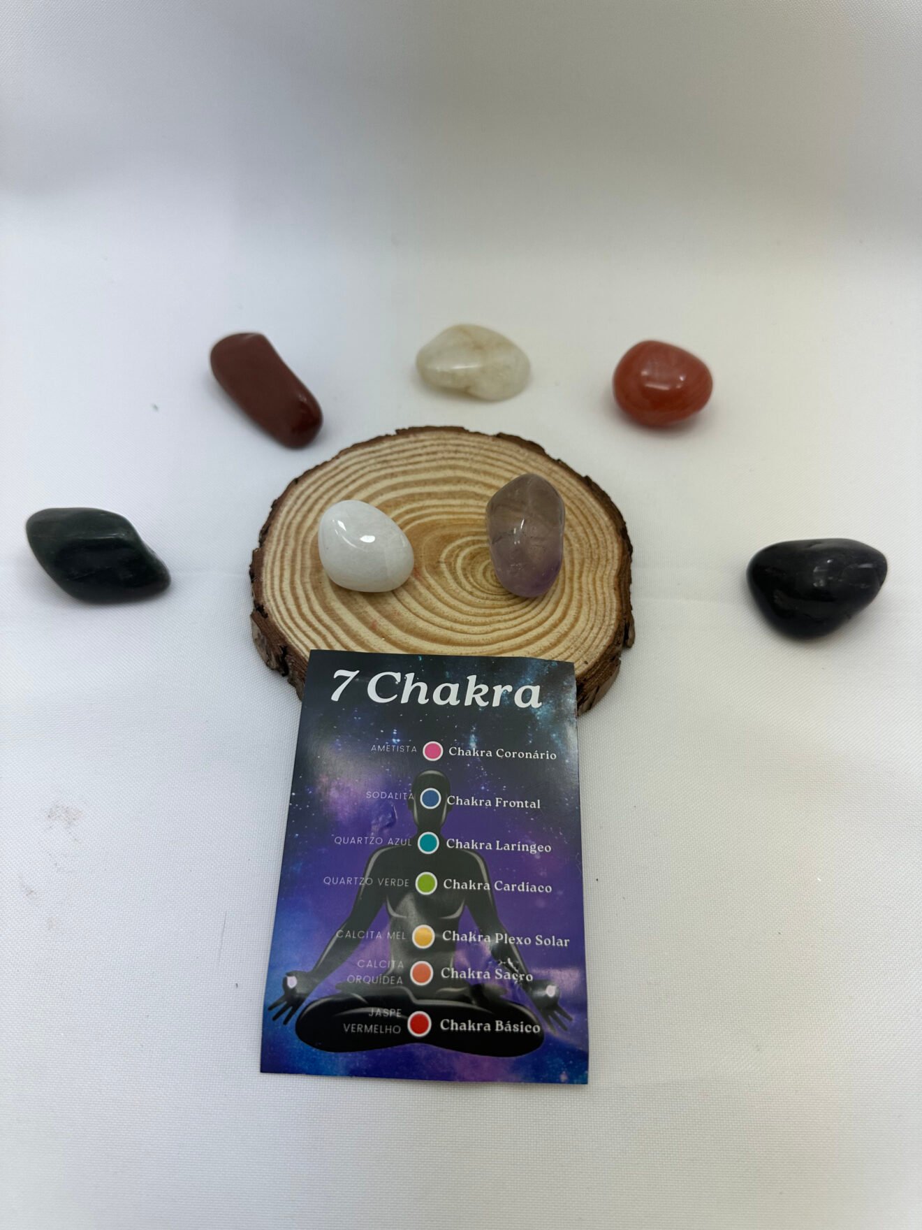 Caixa Dos Chakras – Pedra Rolada – Aura da Lua